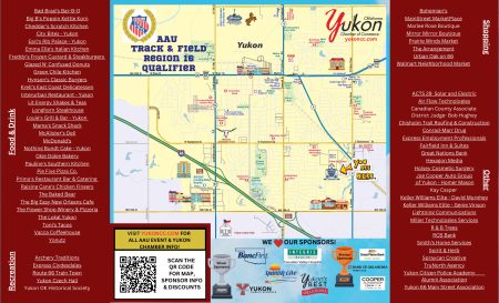 2023 AAU Track & Field Region 16 Qualifier Event Map & Sponsors – Yukon Chamber of Commerce